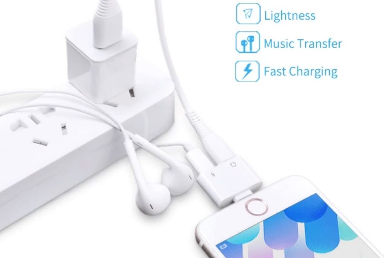 2 in 1 8pin dual port headphone jack adapter rt