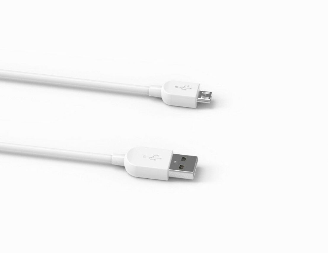 white 3-pack micro usb cable fast charger