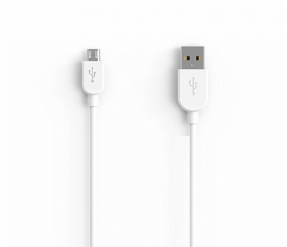 white 3-pack micro usb cable fast charger