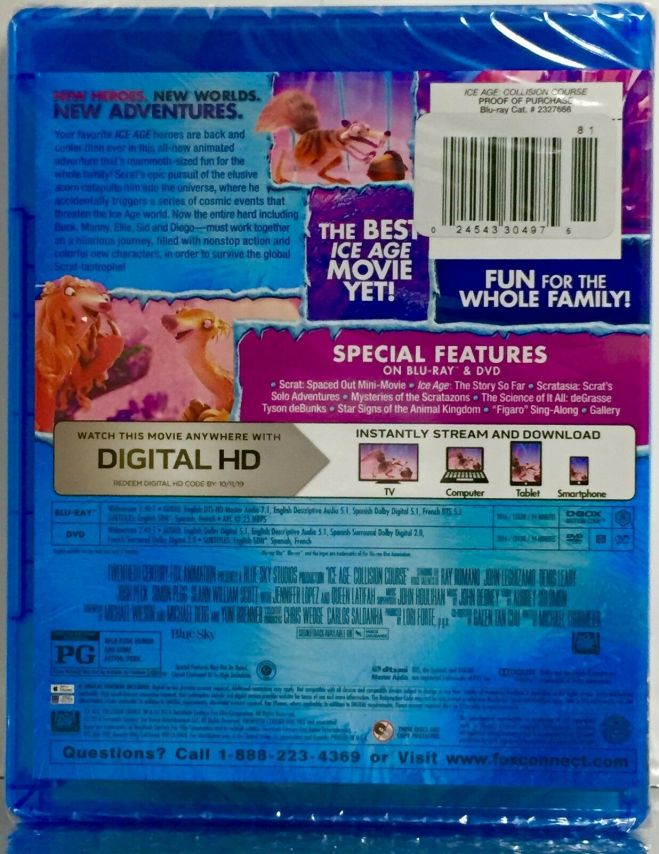 ice age collision course blu ray dvd digital hd
