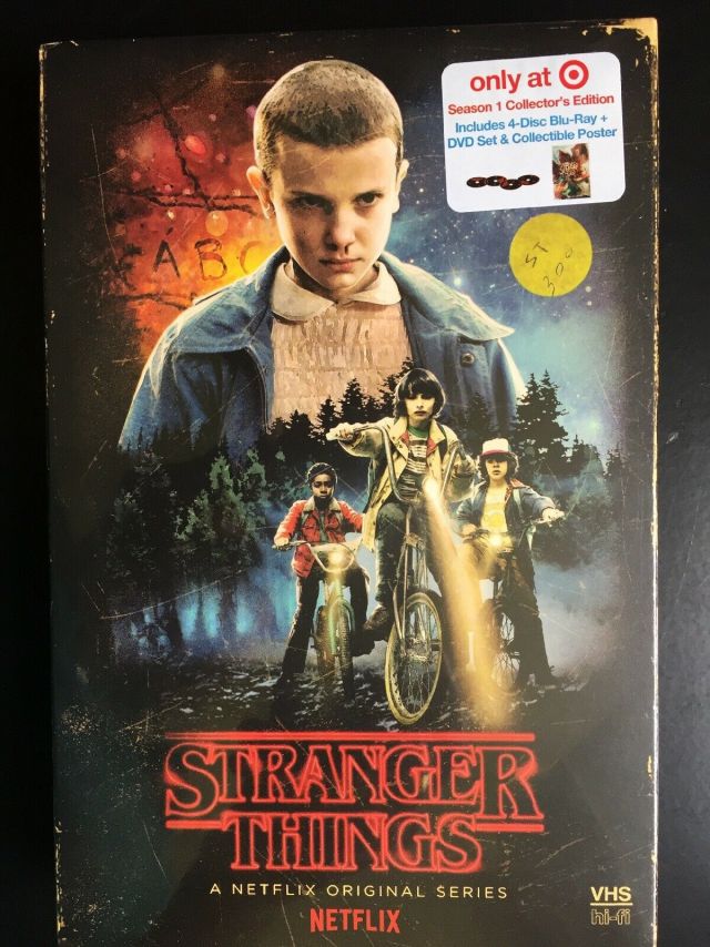 stranger things season 1 exclusive 4 disc blu-ray dvd
